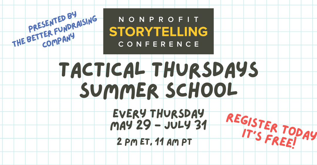Tactical Thursdays Summer School - FREE fundraising webinar